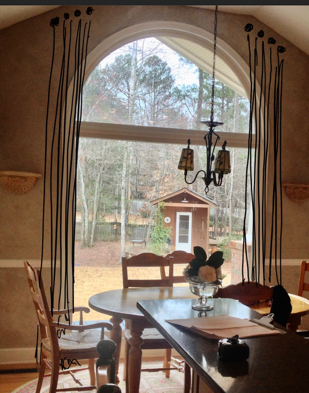Go Up, Up, Up with Window Treatments!